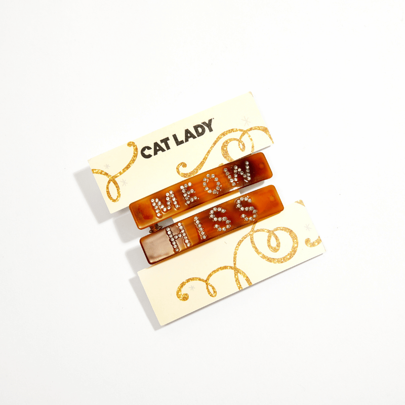 Meow & Hiss Clips – Cat Lady